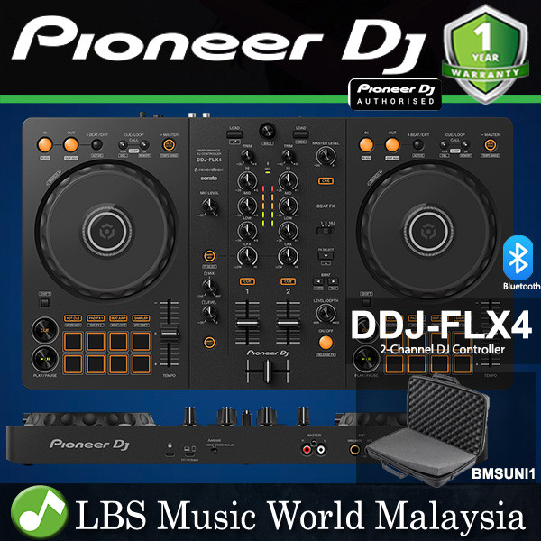 Pioneer DJ DDJ-FLX4 2 Channel DJ Controller For Multiple DJ Application with Rekordbos and ...