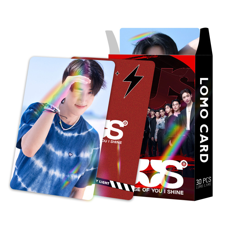 30-124pcs BUS Photocards Because of You I Shine Laser Hologram Lomo ...