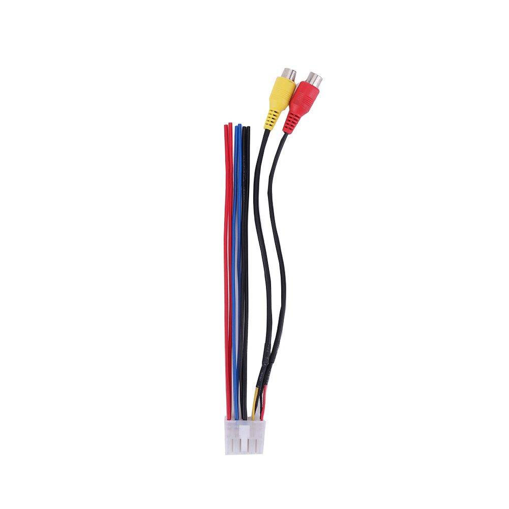 Power Input Speaker Wire Harness 10 Pin Plug with RCA Jack 10 Pin ...