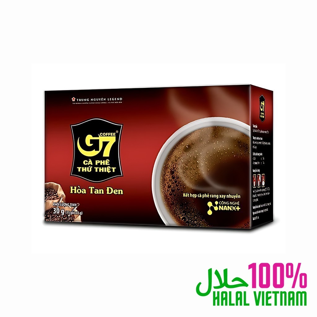 Trung Nguyen G7 2 in 1 Black Coffee 30g (15s x 2g) - 100% HALAL VIETNAM | Shopee Malaysia