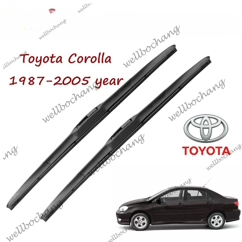 Toyota Corolla Front Wiper Blade 18&20 Set/Pair for 1987 to 2005 year ...