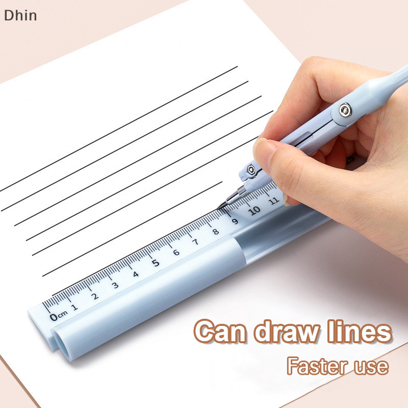 [Dhin] 3 In 1 Compass Geometry Set With Ruler Pencil al School Drawing ...