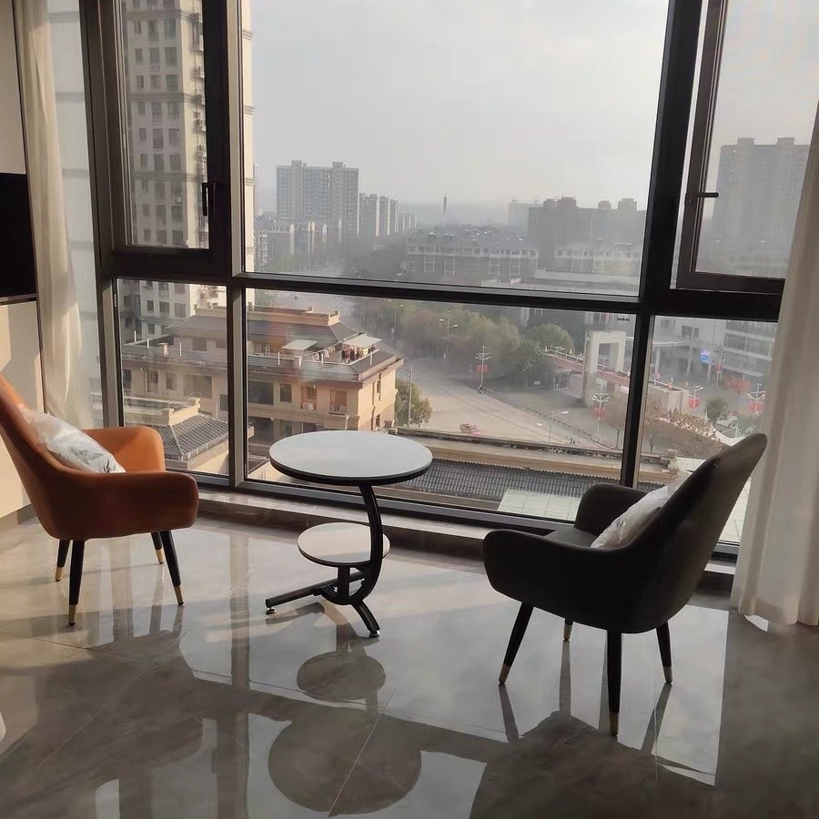 Balcony Tea Table and Chair a Table and Two Chairs Three-Piece Set ...