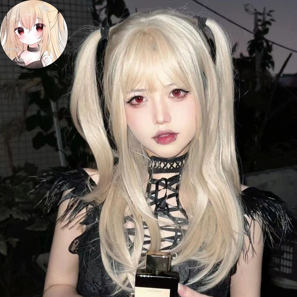 misa amane wig Long Straight Hair Misa Death Note Air Bangs Disease ...