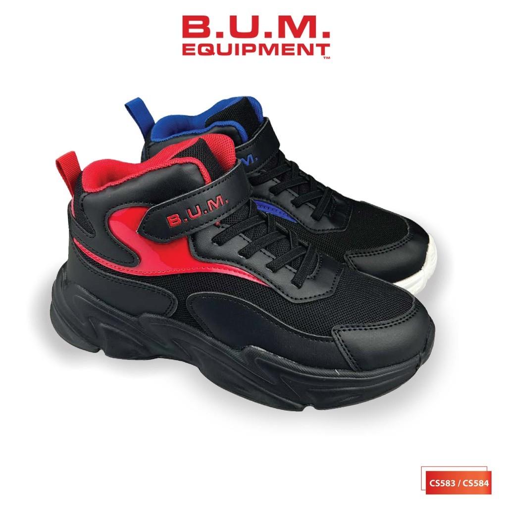 BUM Equipment Kid's Shoes CS583/CS584 (Black x Red/Black x Blue) Kasut ...