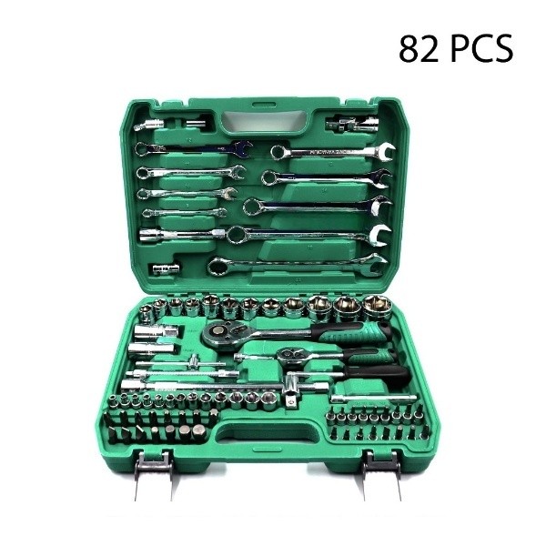 82 pcs Socket Set Ratchet Box Socket Set Box Set Spanner Set Wrench Set Tools Set (M) | Shopee ...