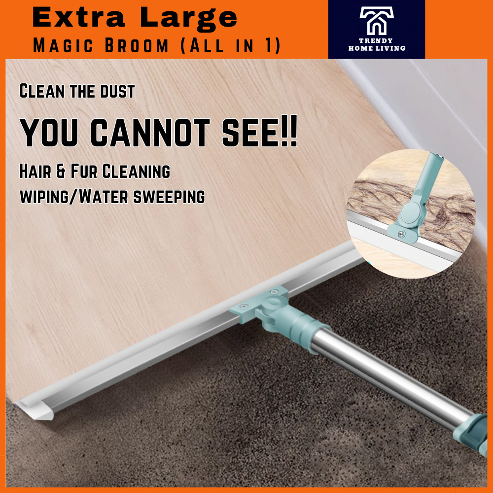 THL Magic Silicone Broom Floor Scraper Bathroom Magic Wiper Floor Sweep ...