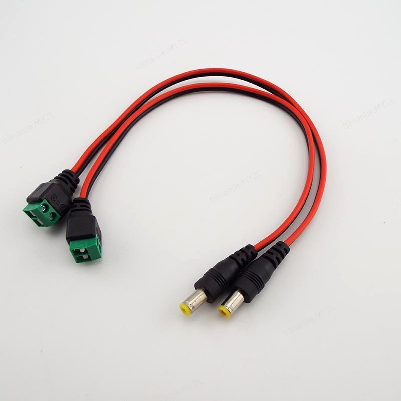 12V DC 5.5*2.1mm Male Female Plug Cable to DC Plug Connector Extend ...