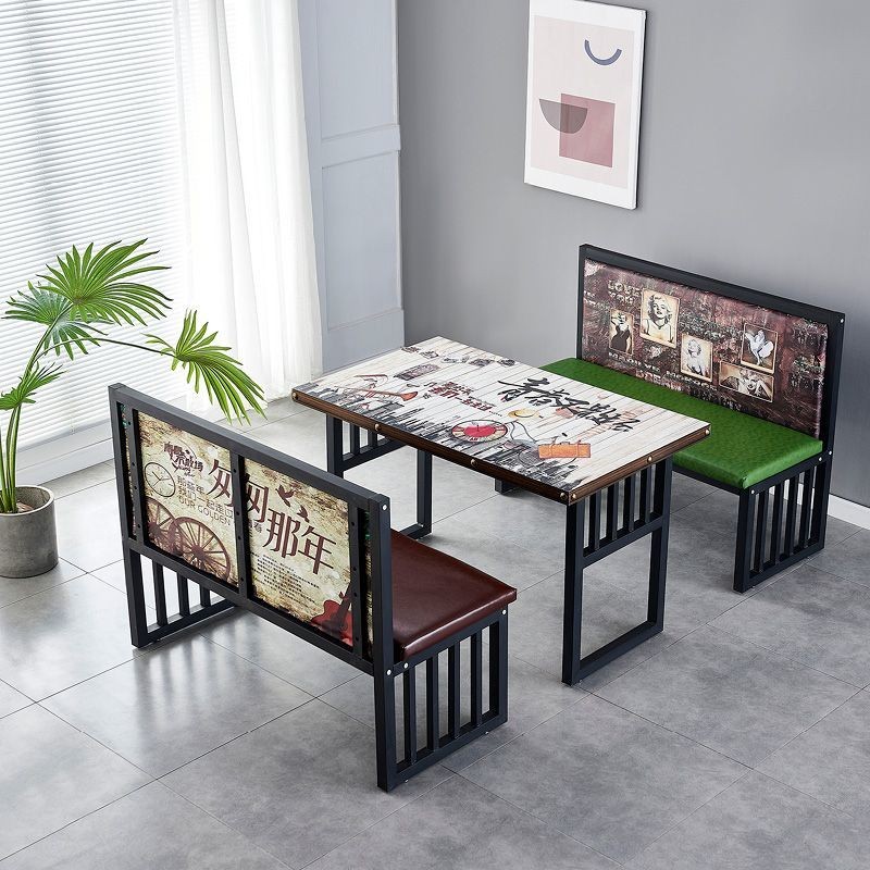 Retro Industrial Style Table and Chair Breakfast Noodle Restaurant ...