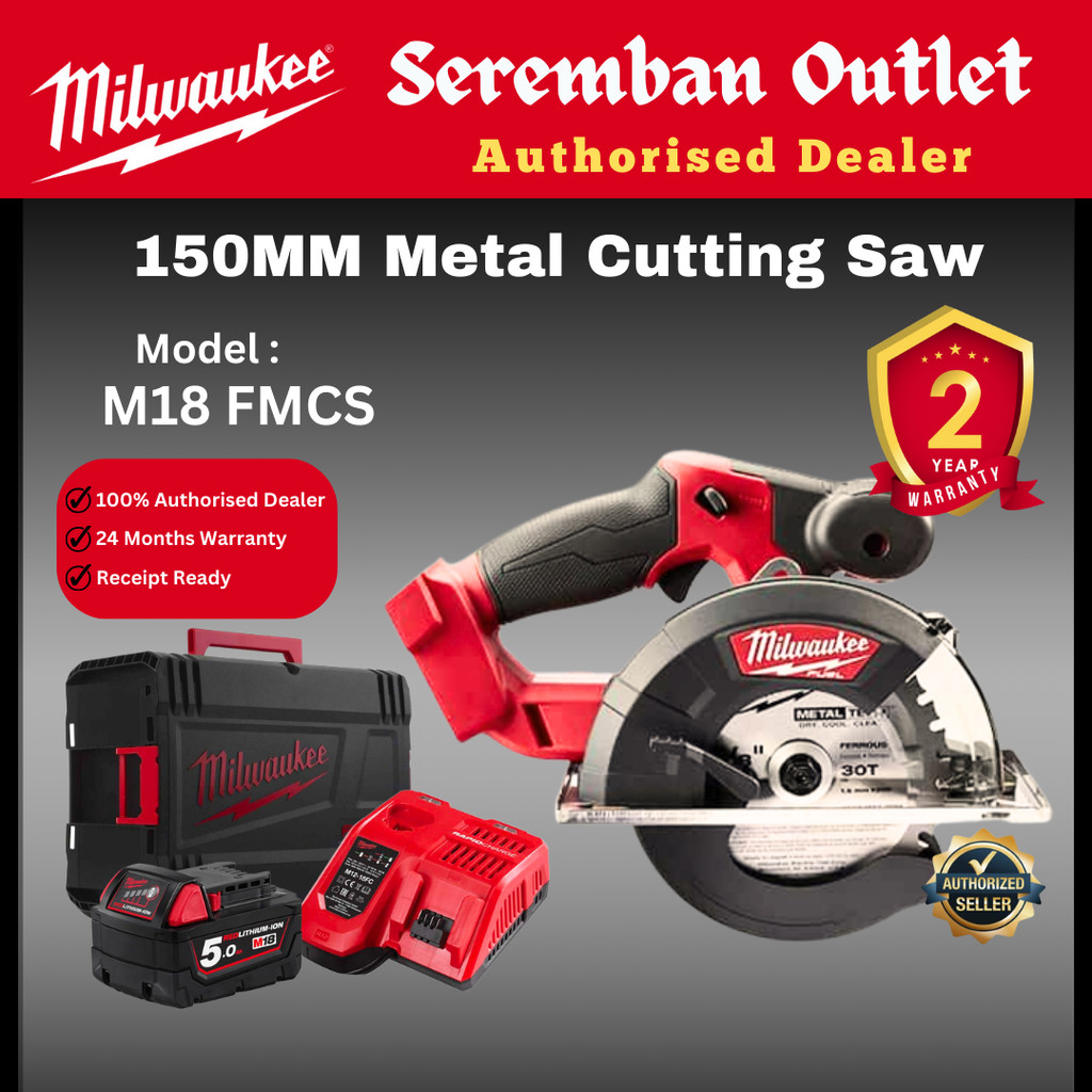 Milwaukee M18 Metal Saw Cutter 150mm / FMCS / Pemotong Besi / Metal Saw ...