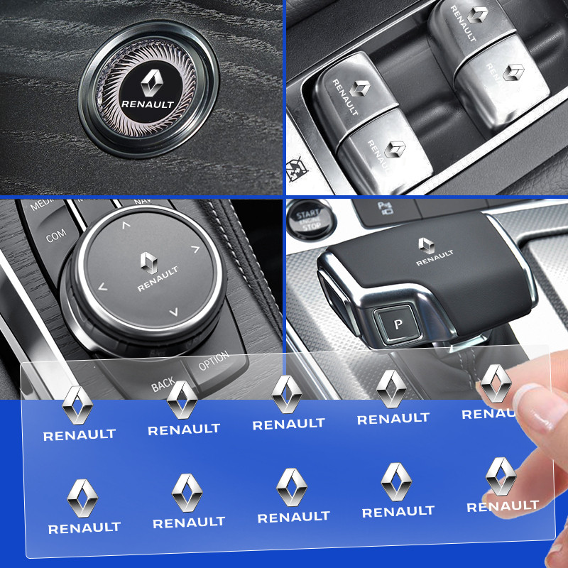 10PCS Car Window Lift Button Sticker Steering Wheel Decal Car Interior ...