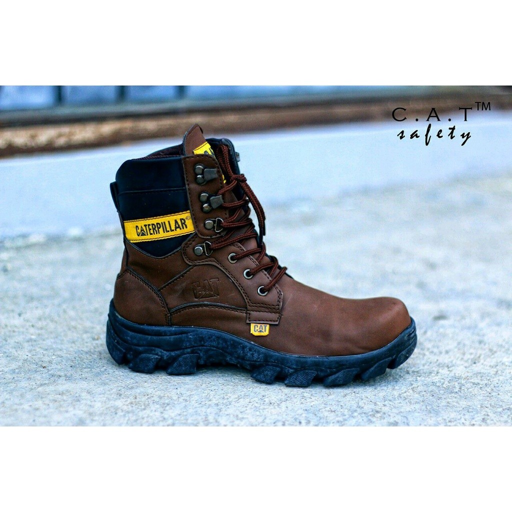 JE6 Caterpillar Safety Shoes Caterpillar Iron Tip Work Safety Shoes ...