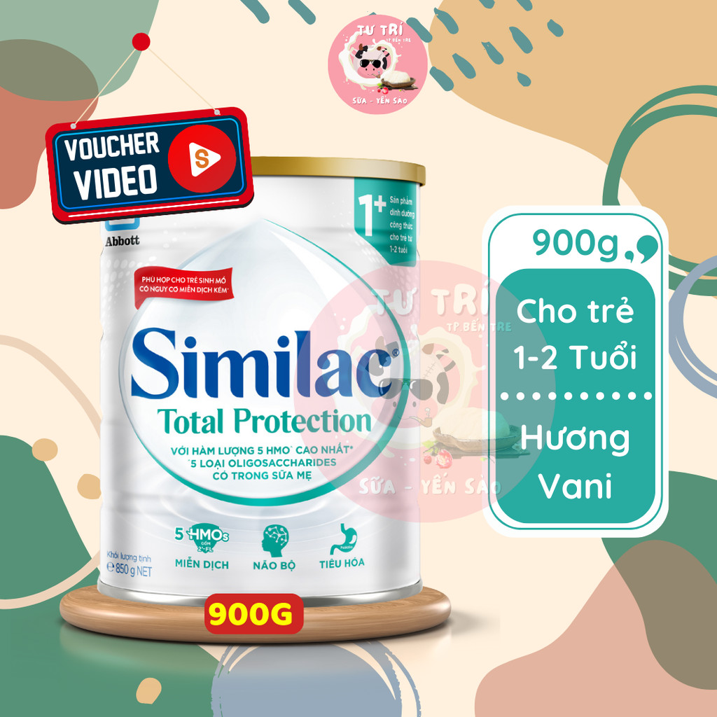 Similac Total Protection 1+ powdered milk 900g can for children 6-12 ...