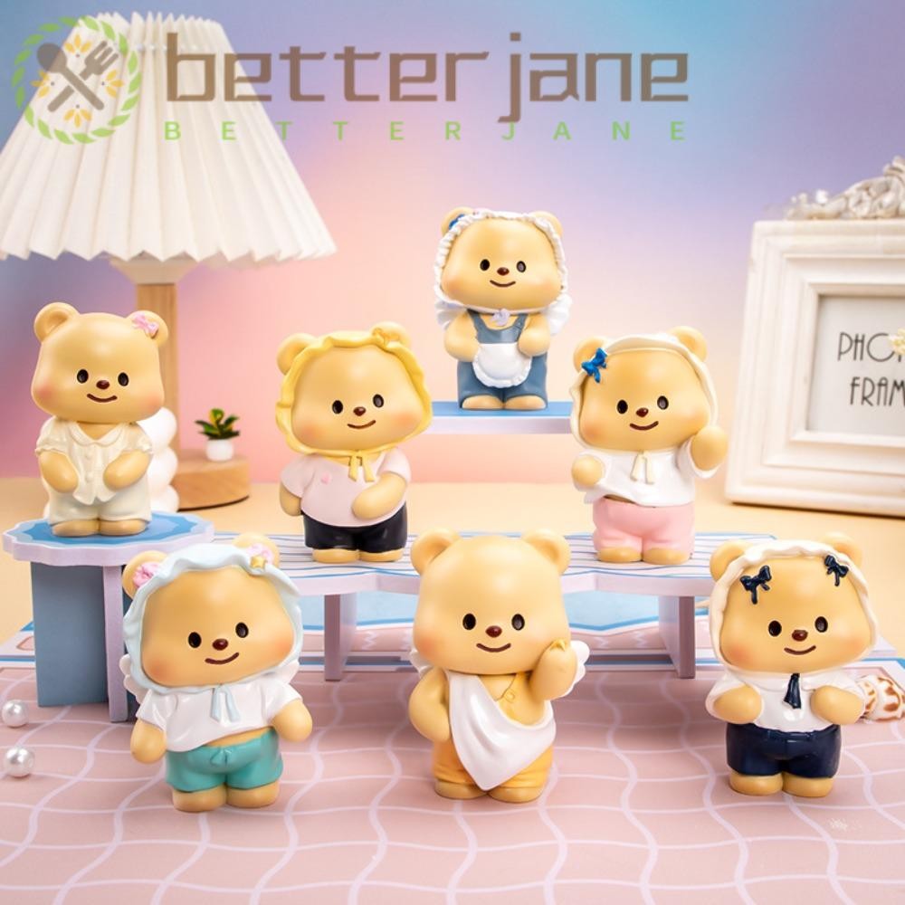 BETTER-JANE Butter Bear Box, Resin Small Butter Bear Toys, Kawaii ...