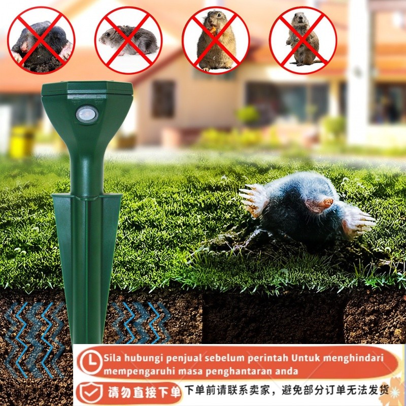 Get 6% coupon+gift】IP65Waterproof Eccentric Motor Snake Repellent Solar ...
