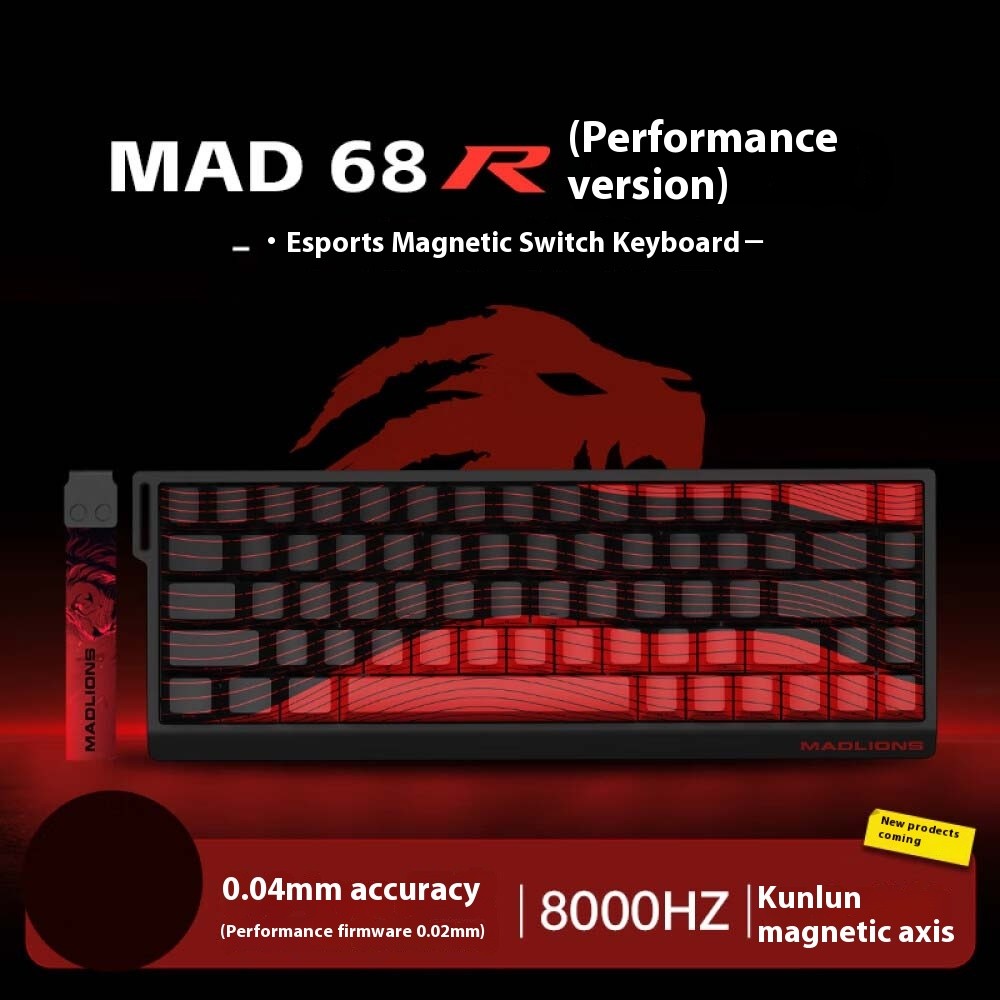 FGG MAD 60/68HE Eesports magnetic axis keyboard with streamlined configuration, low latency full ...