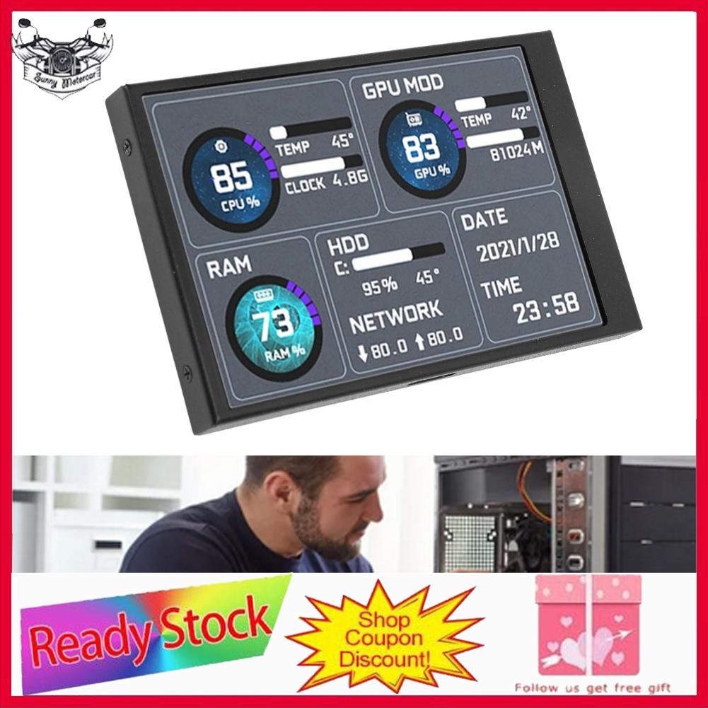 Sunnyhousess Computer Case Secondary Screen IPS USB C For PC | Shopee Malaysia