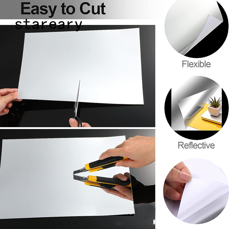 SY Self Adhesive Mirror Sheets Flexible Mirror Film Self Adhesive ...
