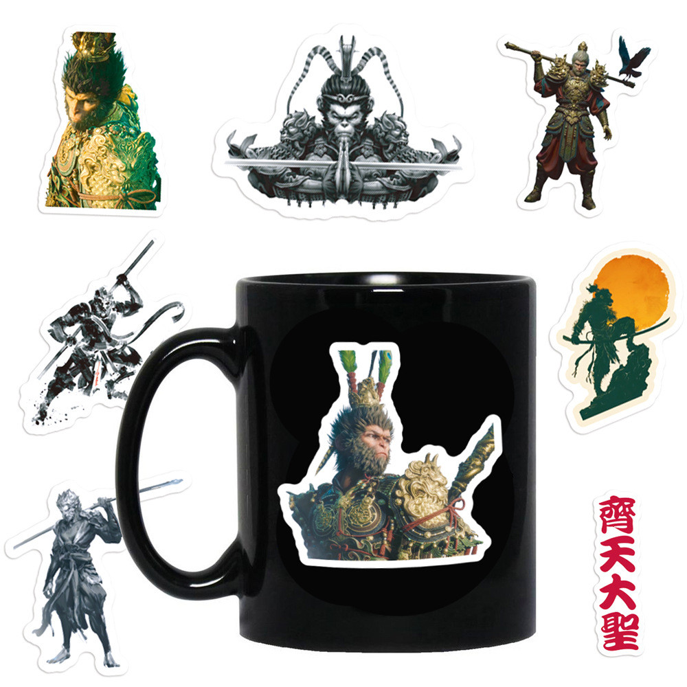 Black Myth Stickers 50pcs Wukong Game Stickers for Kindle Water Bottle ...