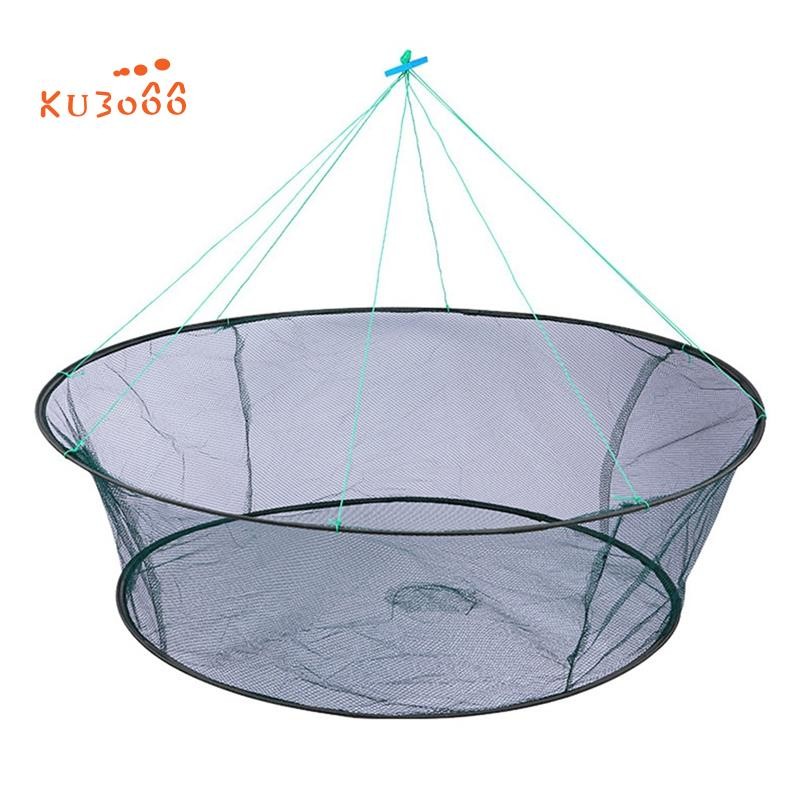 Foldable Drop Net Fishing Landing Nets Crayfish Shrimp Catcher Prawn ...