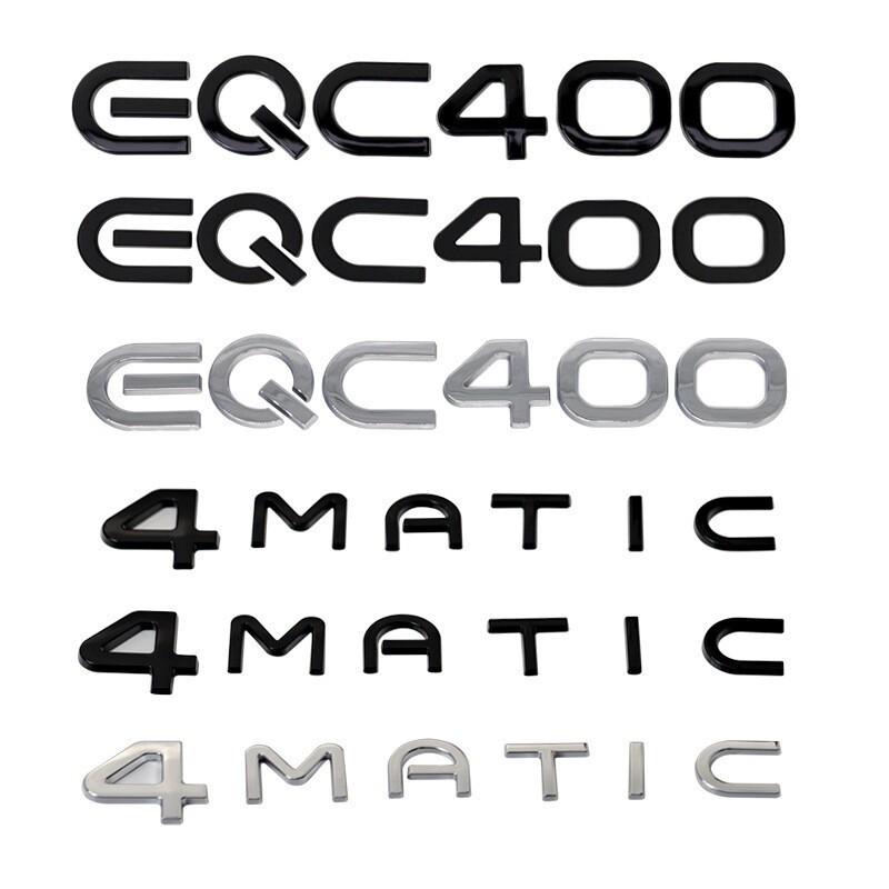 New letter logo for Mercedes Benz EQC400 4MATIC EQC350 Rear emblem ...
