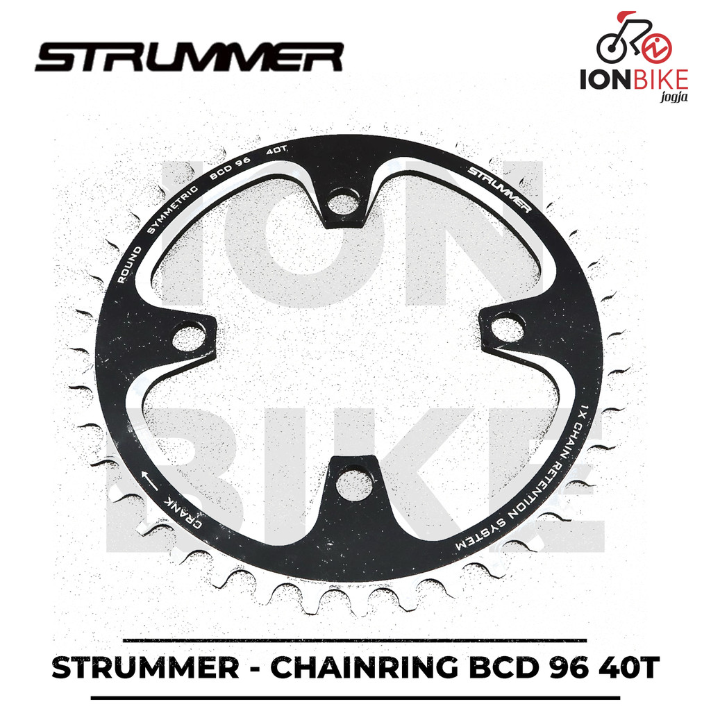 Chainring Strummer 40T BCD 96 Alloy Narrow Wide CNC Chain Ring Bicycle ...