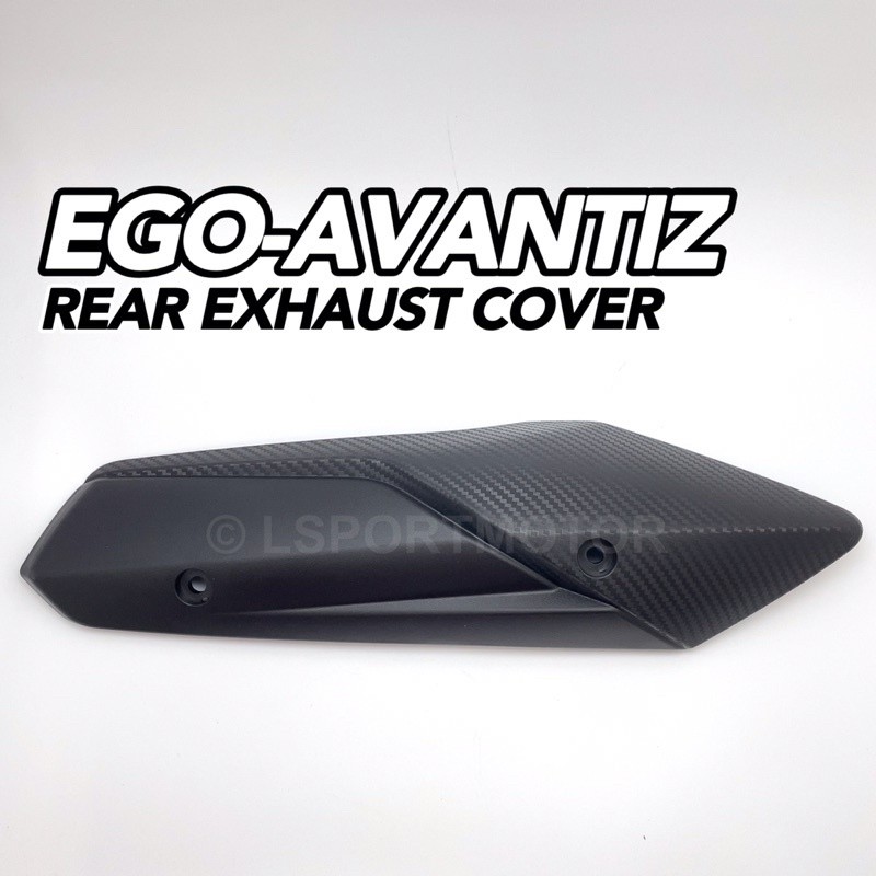 YAMAHA EGO AVANTIZ / EGO SOLARIZ REAR EXHAUST PROTECTOR (BLACK) MUFFLER ...