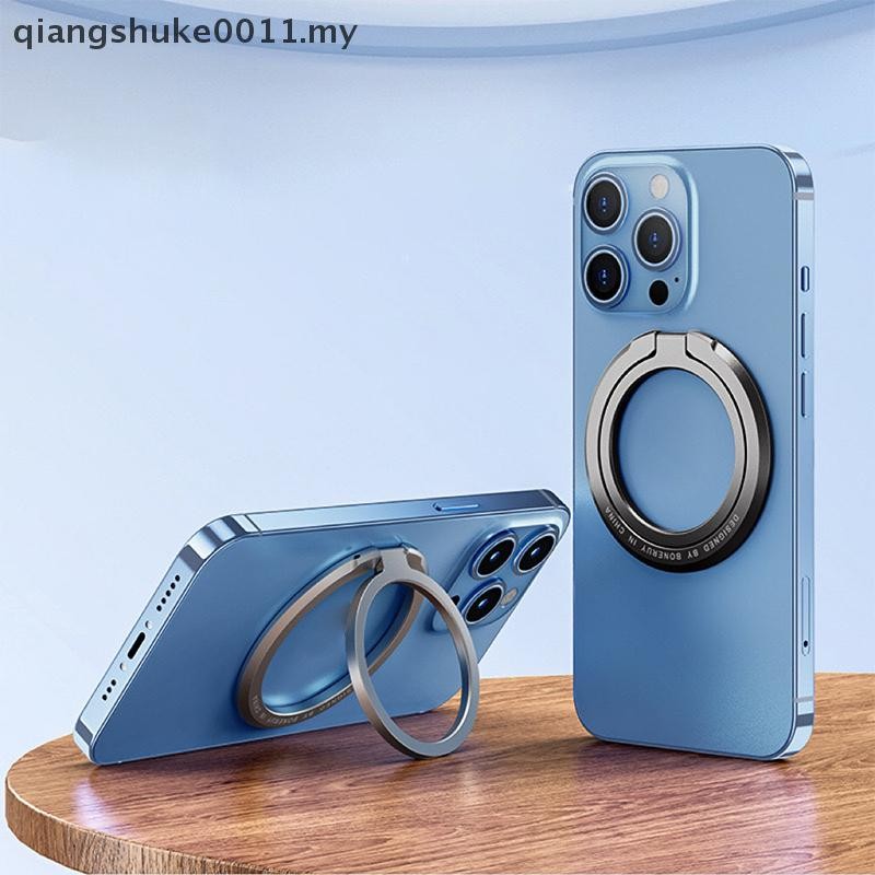 {QM} Metal Rotatable Magnetic Phone Finger Ring Holder For Stand Mount ...