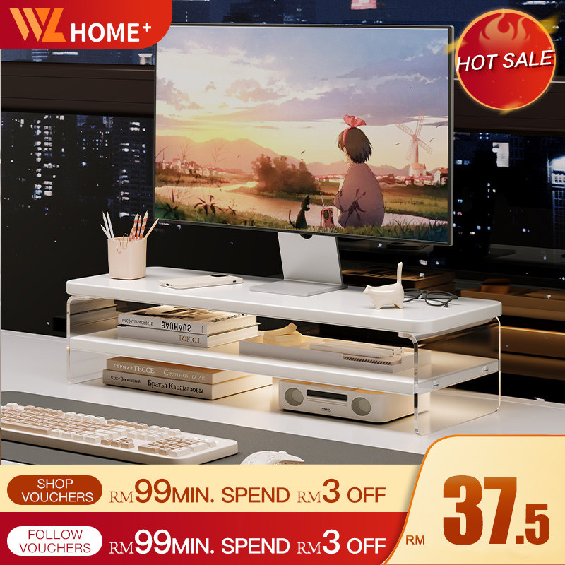 Computer Stand Monitor Riser Monitor Rack Acrylic Desktop Rack Table ...