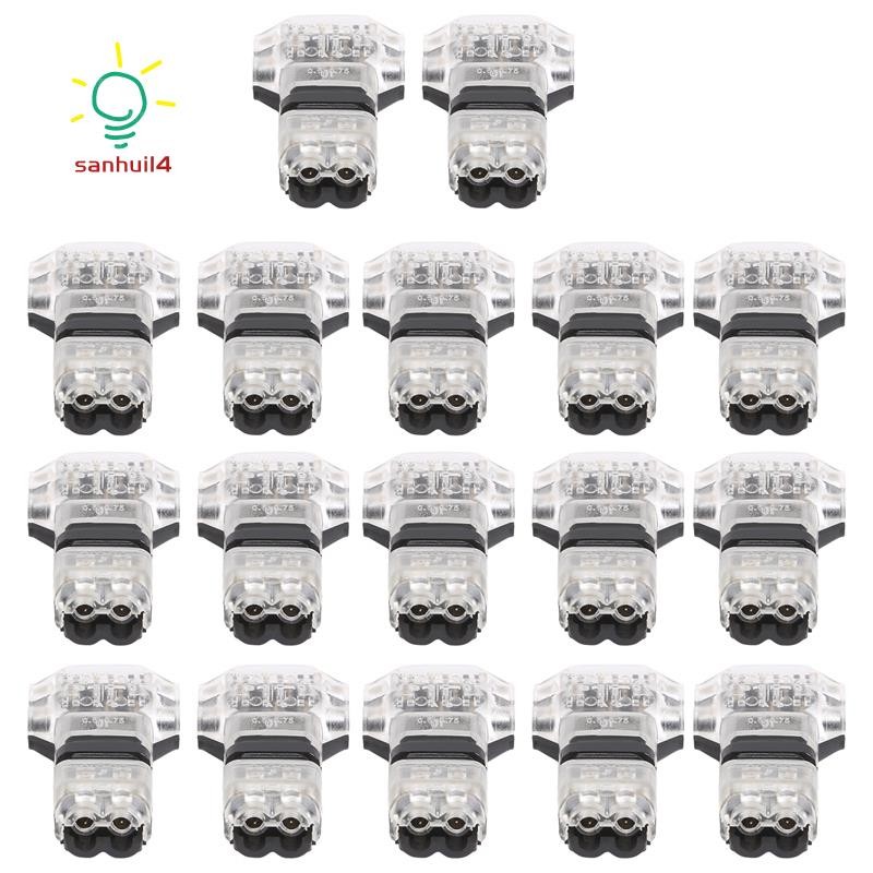48 Pcs Wire Connectors Low Voltage T Tap Wire Connectors 2 Pin 2 Way ...