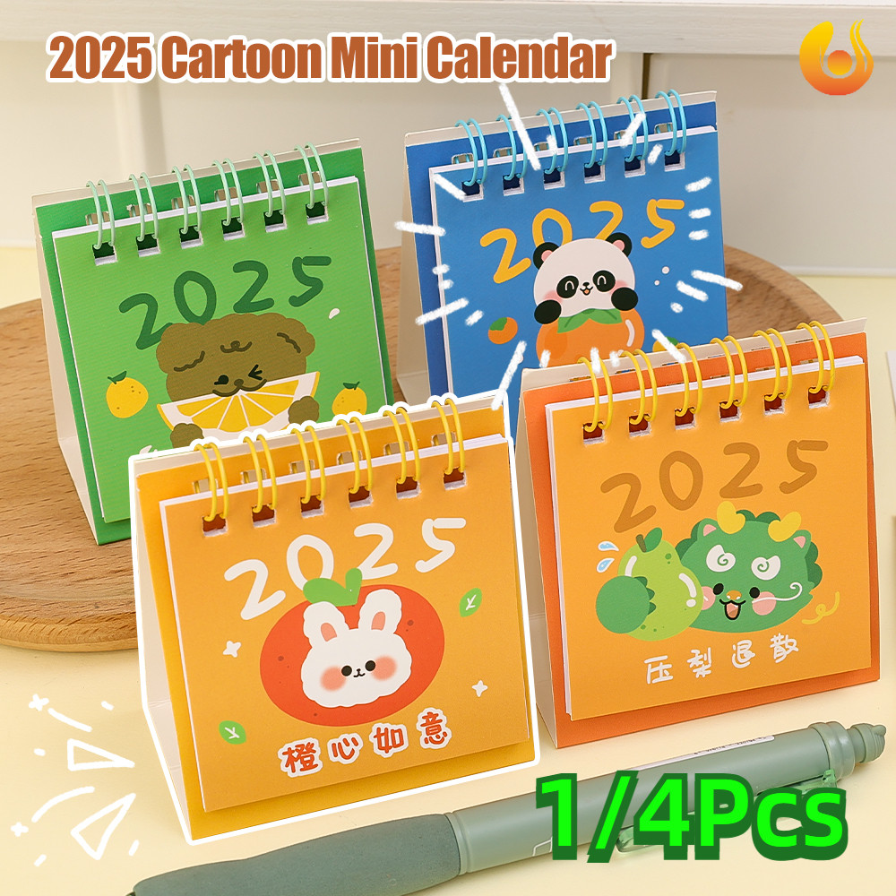 1/4Pcs Creative Mini Portable Calendar School Manage Time Schedule ...