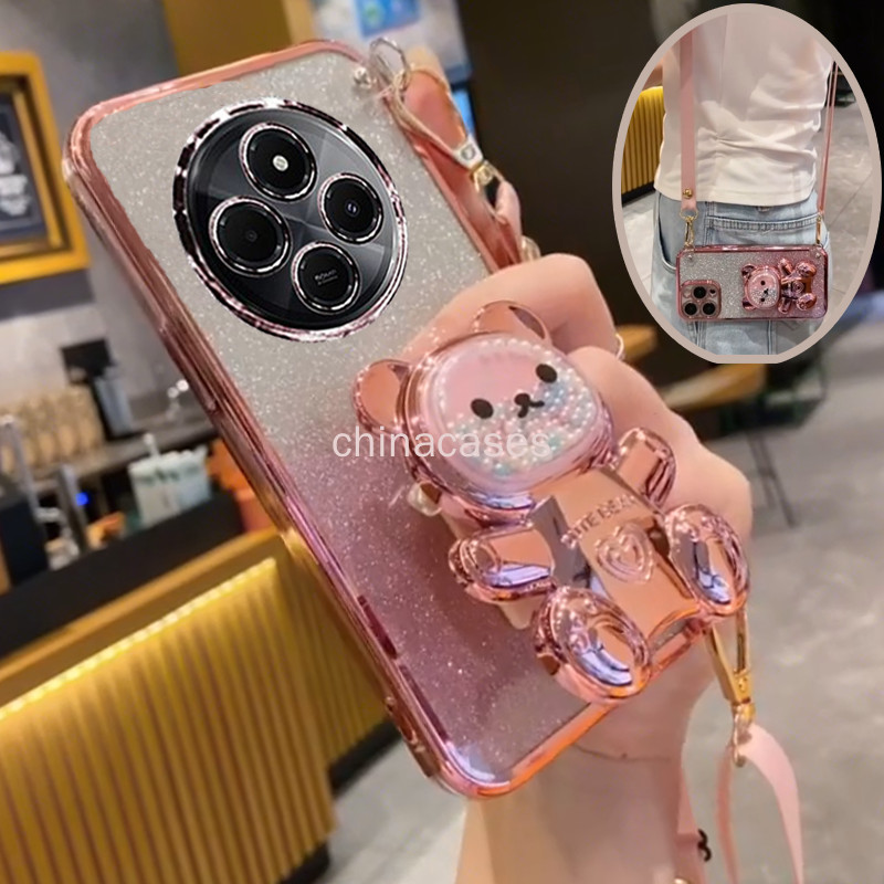 Casing For Xiaomi Redmi 14C 4G Case Electroplating Transparent Glitter ...
