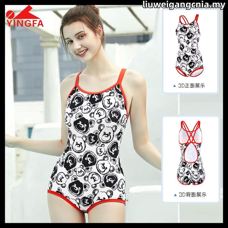Yingfa swimsuit women's one-piece flat angle swimsuit 2024 new swimsuit competitive swimsuit ...