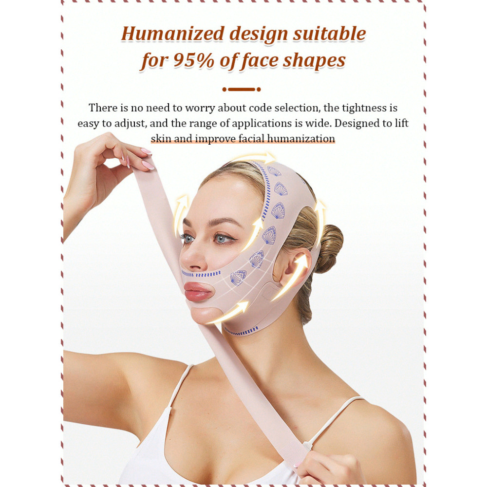 Mask 3d Sleep Double Compression Sleep Bandage Facial Sculptor Improve ...