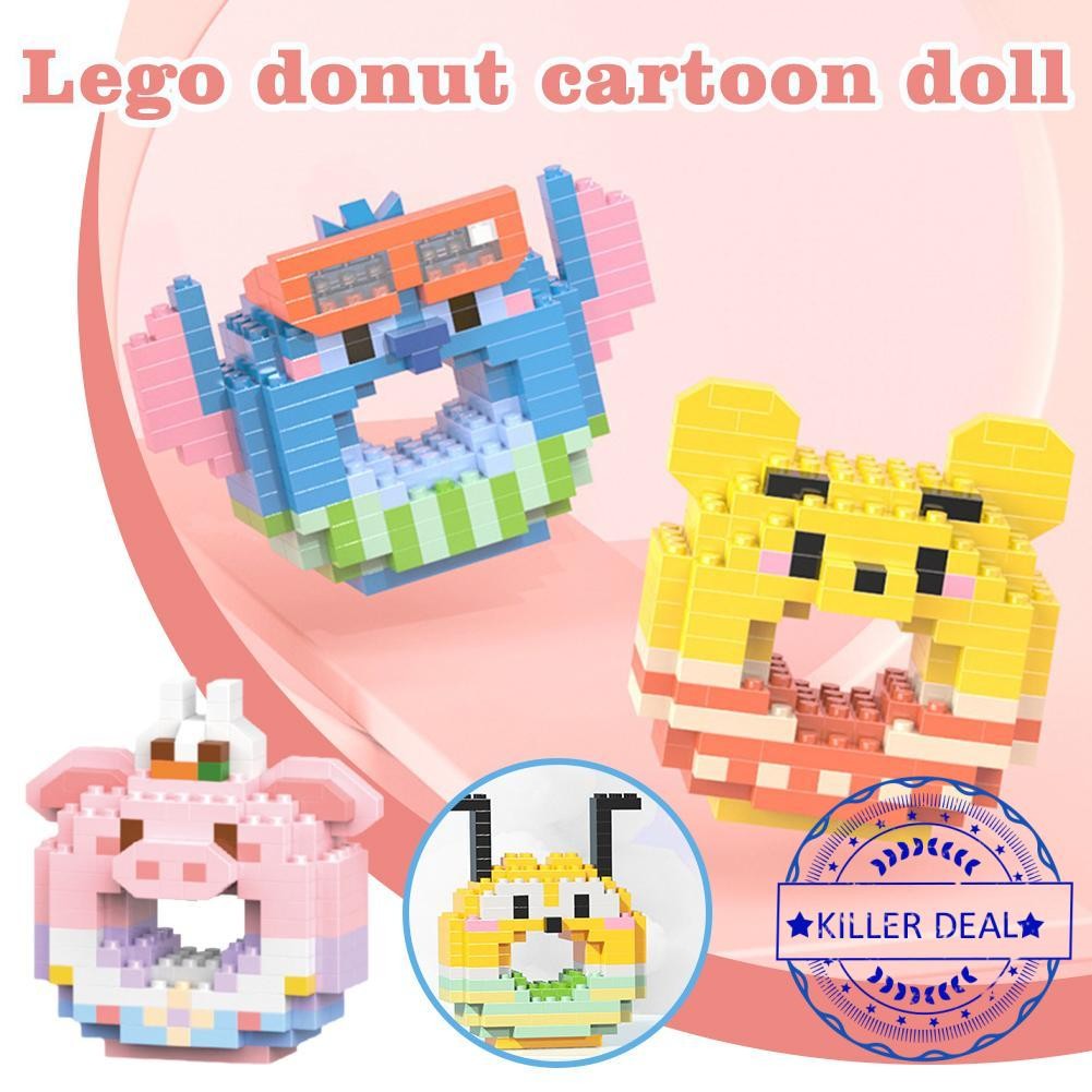 Donut Cartoon Doll Series Micro Building Blocks Children's Creative ...