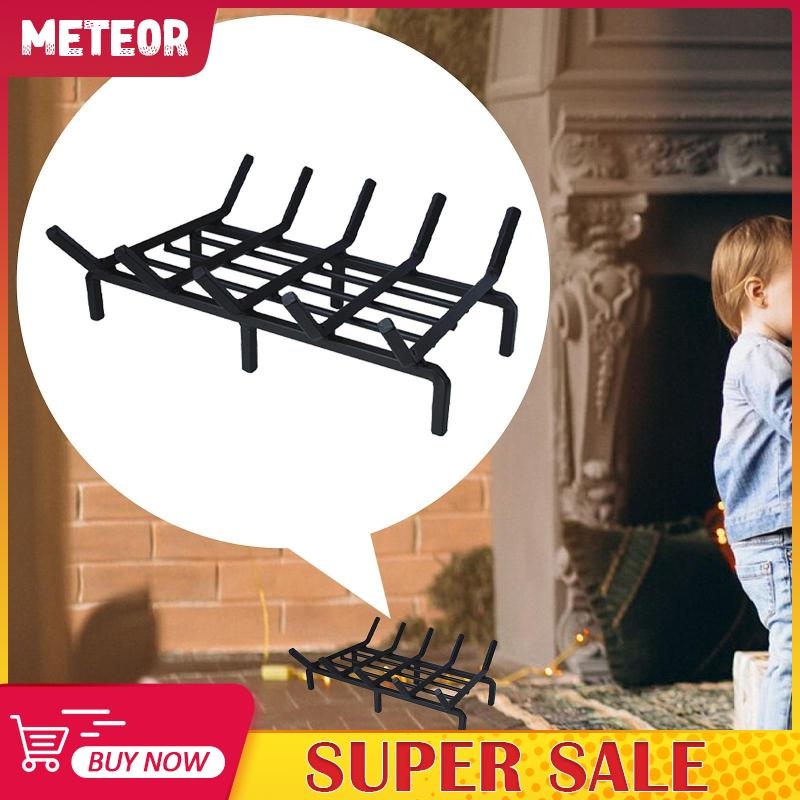 [meteorMY] Firewood Rack Heavy Duty Outdoor Indoor Black Metal Firewood ...