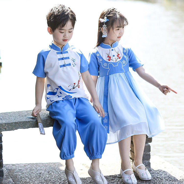 Kindergarten Costume Chinese Style Boy Hanfu Children Suit Primary ...