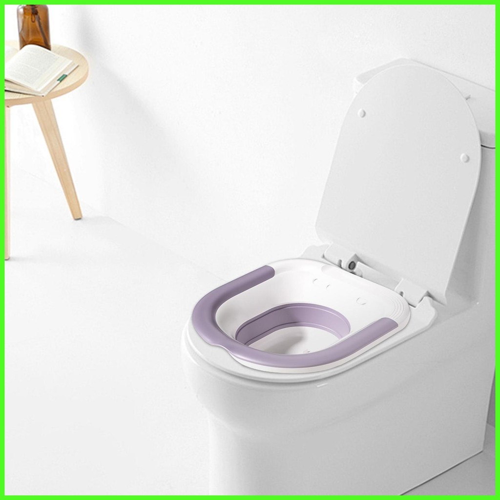 Folding Toilet Sitz Bath Portable Wash Basin Bathtub Sitz Bath Toilet ...
