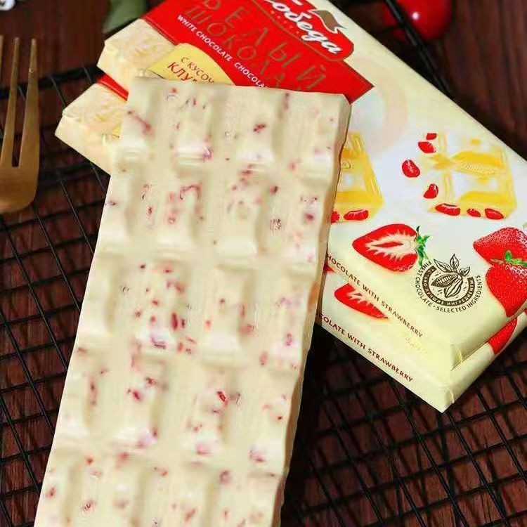 Russia Imported Pure Cocoa Butter White Chocolate 100g/Piece Russia ...