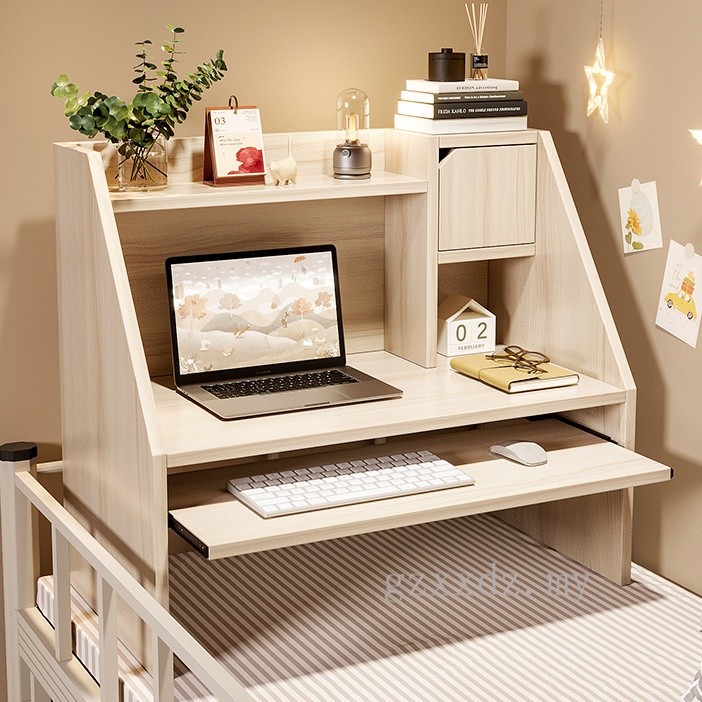 Student Bed Desk Notebook Computer Desk Dormitory Upper Bunk Study ...