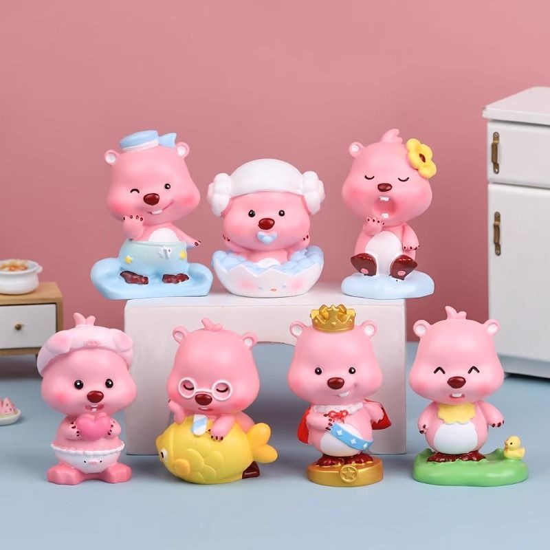 Korea Korea loopy Mystery Box Ruby Little Beaver Pink Rat Doll Healing ...