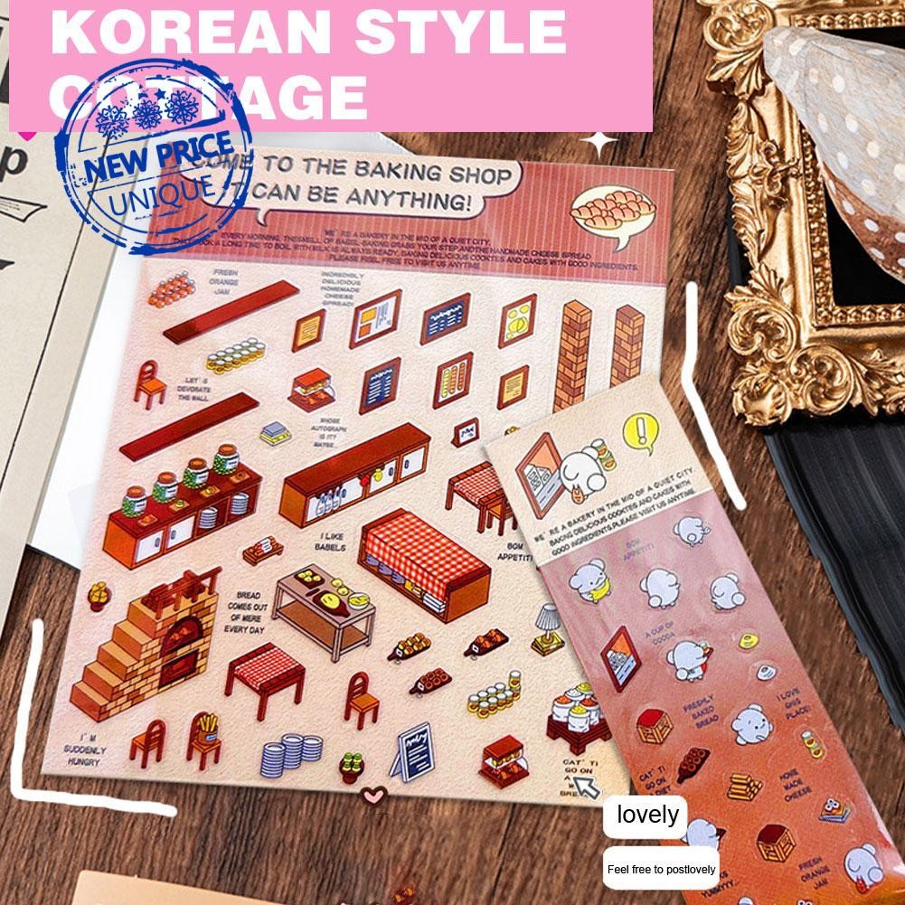 Miniature Scene Stickers Visual 3d Stacking Stereoscopic 3d Toy Hut Diy ...