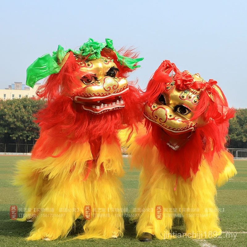 Smiley Beijing Lion Dance Single Double Lion Dance Lion Head Beijing ...