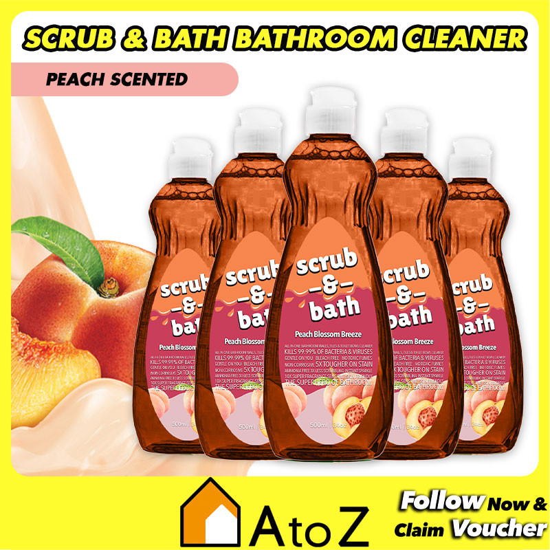 All in One Soap Scrub & Bath PEACH Deep Cleaning Bathroom HI Quality ...