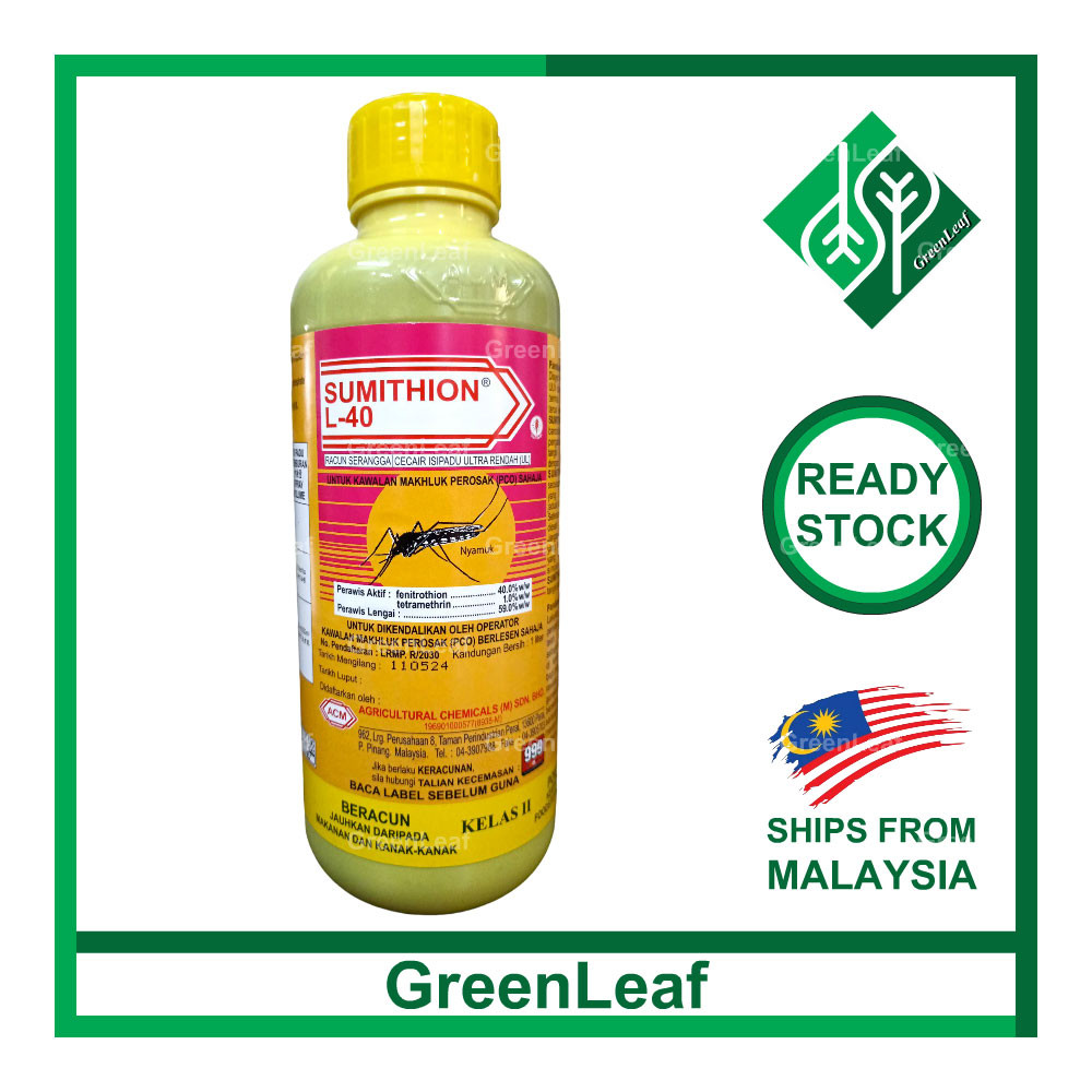 1L Sumithion L-40 ACM Fenitrothion 40.0% Tetramethrin 1.0% Racun Nyamuk L40 Sumithion Campur ...
