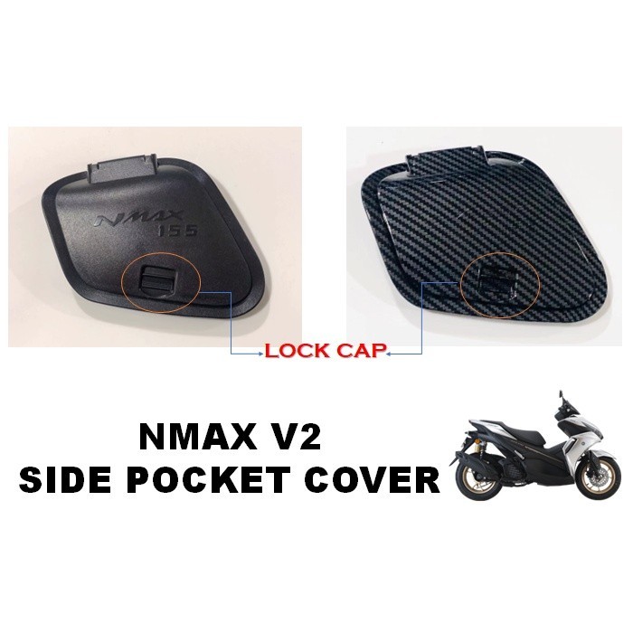 YAMAHA NEW NMAX NMAX155 V2 V3 2020 New Model Side Pocket Laci Cover ...
