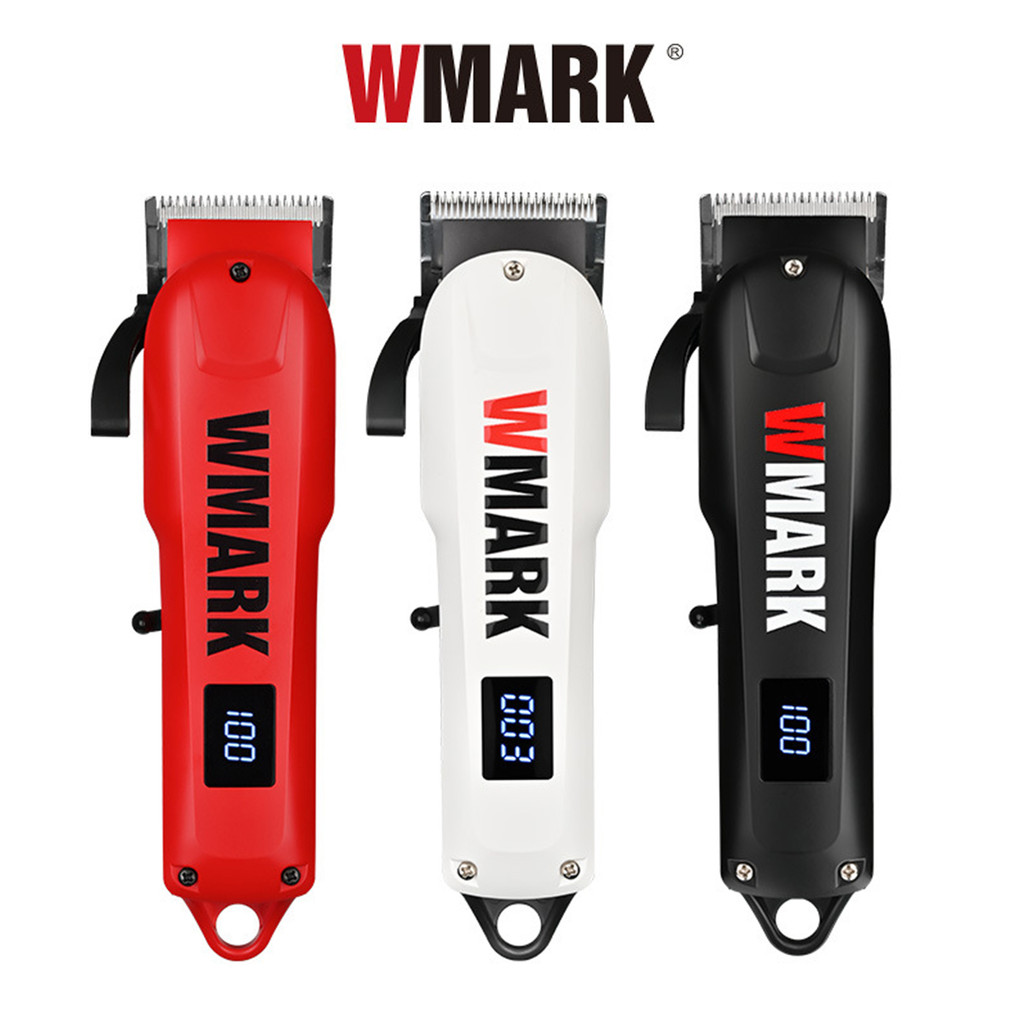 WMARK NG-1005 Men's Hair Clipper 7500RPM LED Display Low Noise Cordless ...