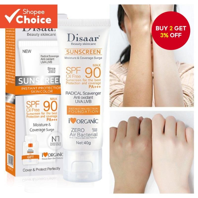 DISAAR SPF 90 Face Sunscreen Whitening Sunblock Skin Protective Cream ...