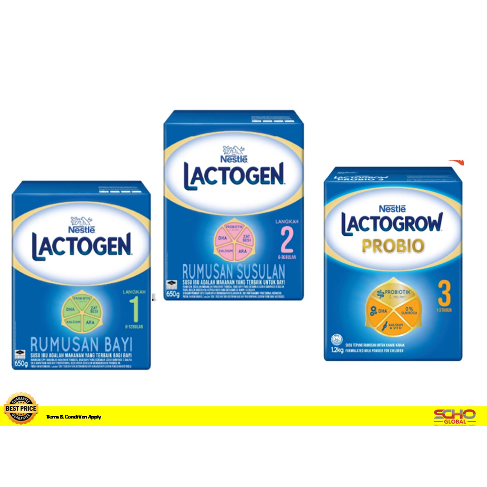 Nestle Lactogen Baby Formula 1/2 (350g & 650g) | Shopee Malaysia