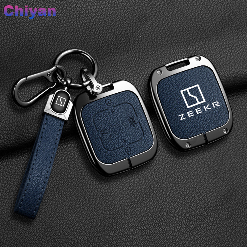 Zinc Alloy Goatskin Genuine Leather Bluetooth Smart Card Key Cover ...